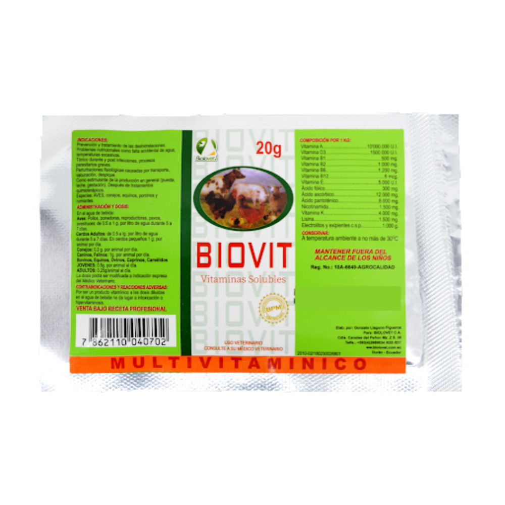 Biovit (Aminoácidos+ Electrolitros) - EL FINQUERO